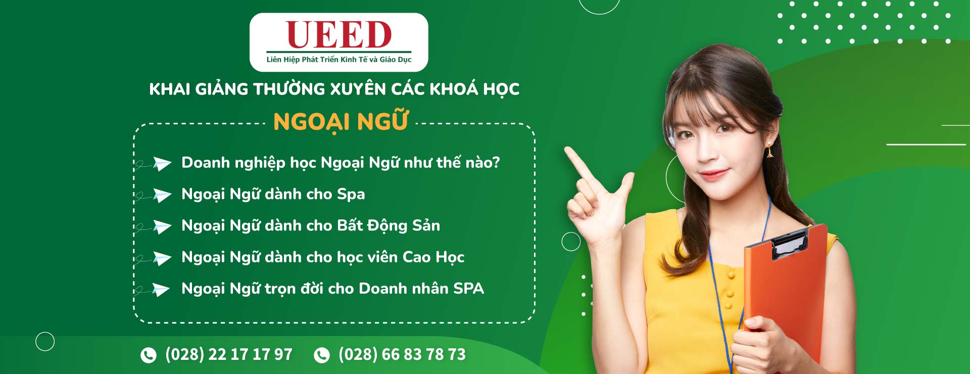 Khóa Bồi Dưỡng - Liên Hiệp Phát Triển Kinh tế và Giáo dục UEED